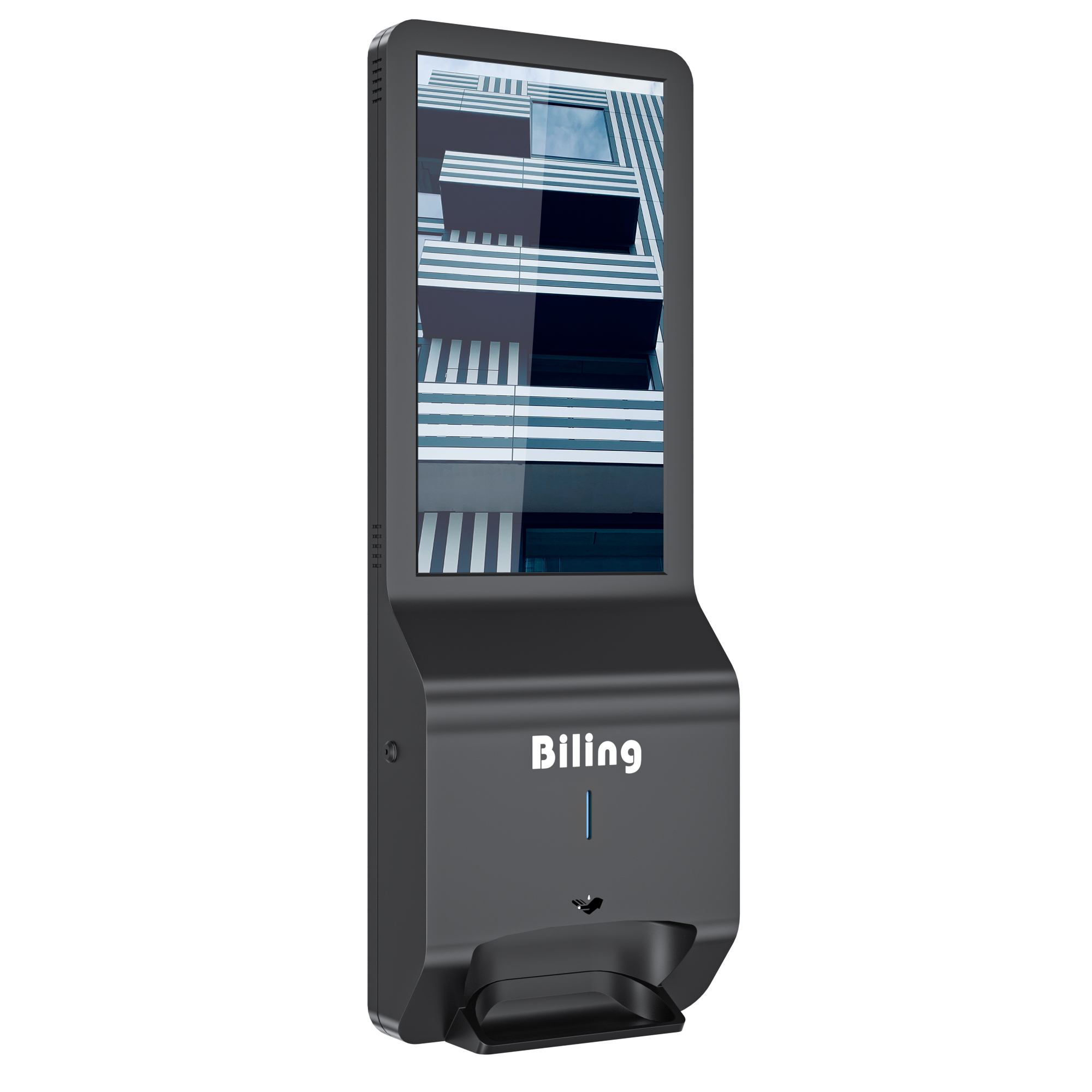 Wall-mounted led screen advertising interactive stand outdoor digital ...